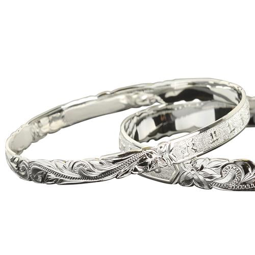 Kuuipo Bangle Silver Hawaiian Bangle Bracelet Hawaiian Heirloom Bangle – Hanalei Jeweler